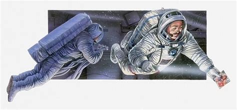 Illustration Of Apollo 11 And Astronauts 1969 Our Beautiful Wall Art