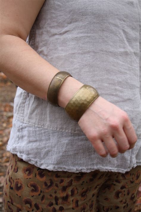 Brass Bangle Bracelet Made In India Mixed Metal Bang Gem