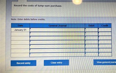 [solved] Required 1 A Allocate The Lump Sum Purchase Pri