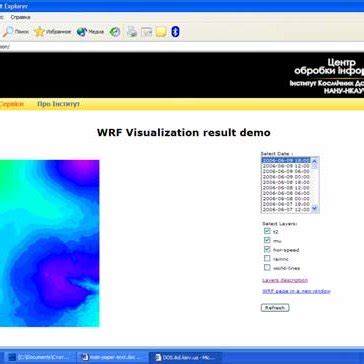WRF Model Visualization The Visualization Of Resulting Data Is Done Download Scientific Diagram
