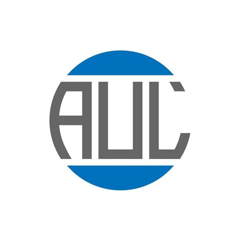 AUL Letter Logo Design On White Background AUL Creative Initials