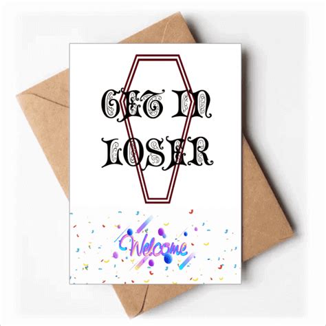 Failure Hiding Location Box Welcome Back Greeting Cards Envelopes Blank