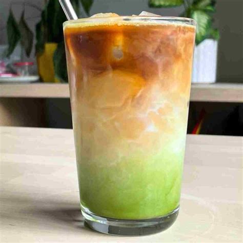 Matcha Coffee Dirty Matcha Latte Recipe With Layers