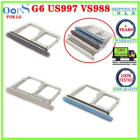 用於 Lg G6 Us997 Vs988 納米卡插槽支架的 Sim 托盤帶微型 Sd 內存適配器 蝦皮購物