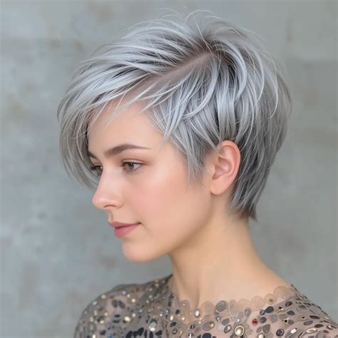 40 Elegant Pixie Cuts For Gray Hair Hair Style Inspirations