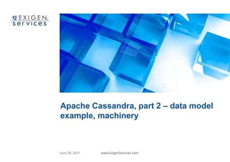 Apache Cassandra Part 2 Data Model Example Machinery Pptx Apache Cassandra Part 2 Data Model Example Machinery Pptx