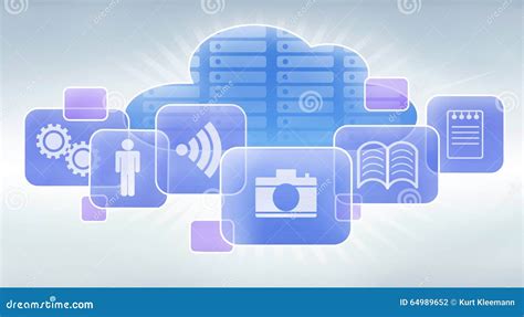 Cloud Computing Stock Illustration Illustration Of Server