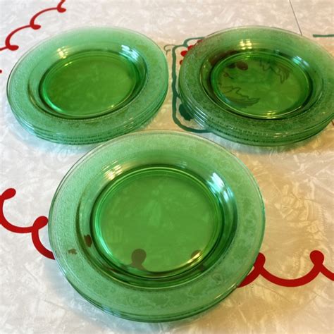 Green Fostoria Etsy