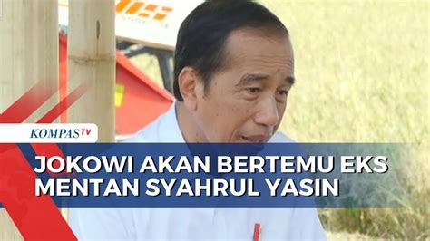 Jokowi Buka Suara Terkait Rencana Pertemuannya Dengan Eks Mentan