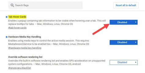 How to Disable Tab Hover Cards in Google Chrome