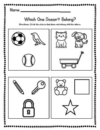 Which One Doesnt Belong Freebie Which One Doesnt Belong