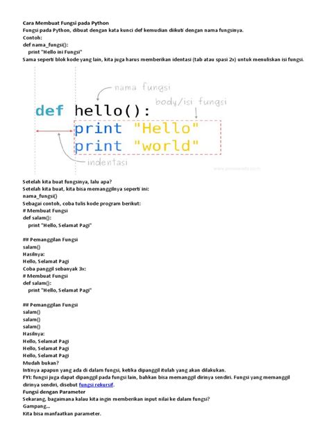 Cara Membuat Fungsi Pada Python Pdf