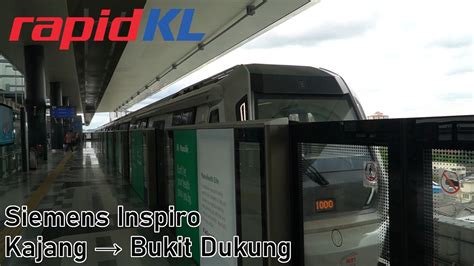 Sungai Buloh Kajang Line RapidKL MRT Malaysia Siemens Inspiro 105