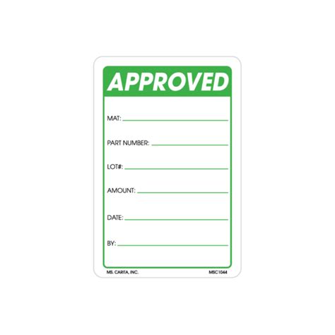 Approved Labels 3 Inch X 2 Inch 500 Per Roll Ms Carita