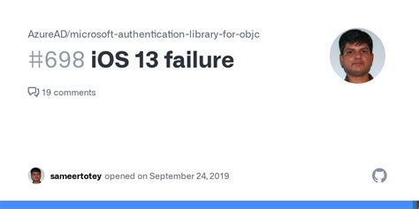 IOS Failure Issue AzureAD Microsoft Authentication Library For Objc GitHub