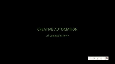 creative automation with galen framework ppt