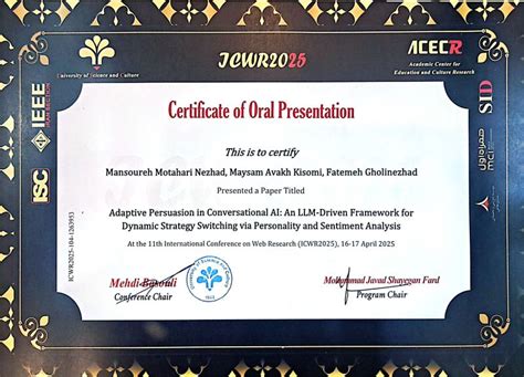 Icwr2025 Conversationalai Llm Fatemeh Gholinezhad