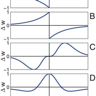 Illustration Of Different Types Of STDP Curves The Synaptic Weight