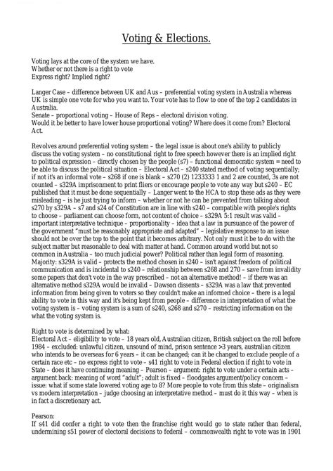 Summary Laws1141 Principles Of Public Law Unsw Thinkswap