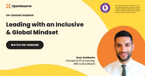 Leading With An Inclusive And Global Mindset Opensesame Online Training Today For The Skills