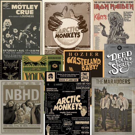 20 Vintage Posters Grunge Fairy Dark Academia Aesthetic Etsy