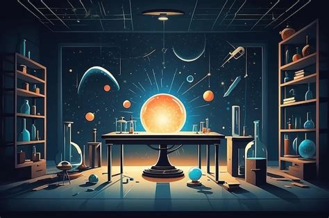 Premium Photo Gravitational Forces Physics Lab Experimentation Vector