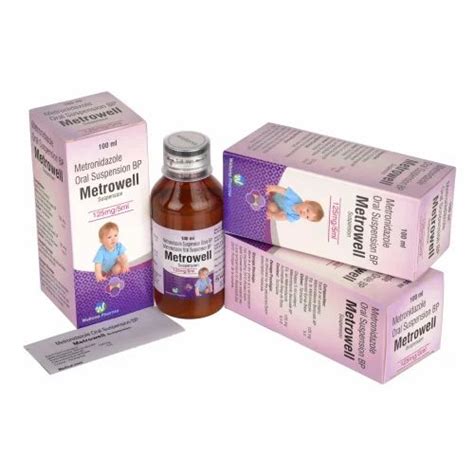 Metrowell Metronidazole Oral Suspension 100 Ml At ₹ 25 Bottle In Surat