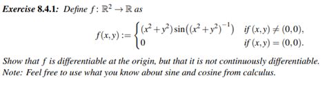 solved exercise 8 4 1 define f r2→r as