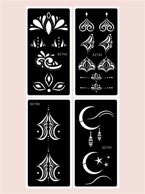 4sheets Mixed Pattern Tattoo Stencil In 2025 Pattern Tattoo Tattoo