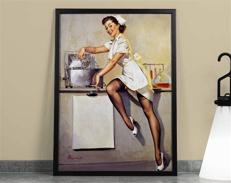Gil Elvgren Something New 1957 12x18 Heavyweight Art Print Etsy