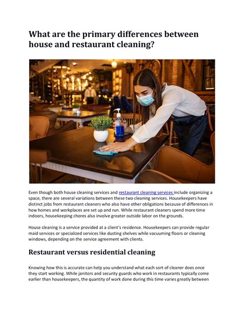What Are The Primary Differences Between House And Commercial Cleaning