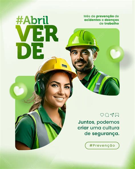ABRIL VERDE MÊS DE PREVENÇÃO SEGURANÇA E SAÚDE NO TRABALHO PSD