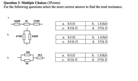 Solved Question 3 Multiple Choices 3pointsfor The