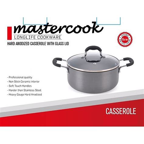 Kitchen Essential Cookware Mastercook Casserole With Glass Lid