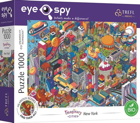 Trefl Puzzle Uft Eye Spy Imaginary Cities New York Usa 1000 Dílků