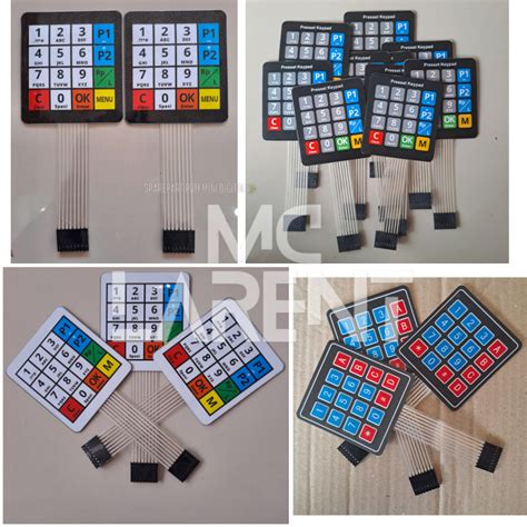 Jual Matrik Keypad 4x4 Tombol Pom Mini Kipet Standar Pertamini Digital