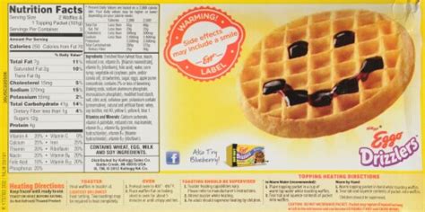 Eggo Drizzlers Strawberry Waffles 6 Count 107 Oz Kroger