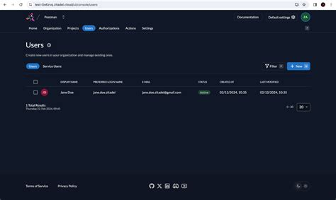 Test The Zitadel Management Api With Postman