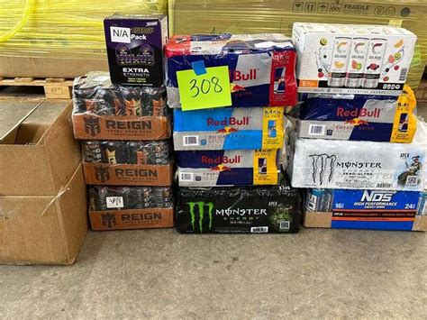 13 Packs Of Assorted Energy Drinks Earls Auction Company