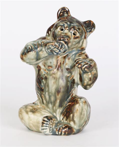 Knud Kyhn Danish Royal Copenhagen Porcelain Bear Sculptural Figure For