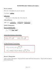 Midterm Formula Sheet Pdf ISOM2700L4 L5 Midterm Formulas Process Analysis Flow Rate Min