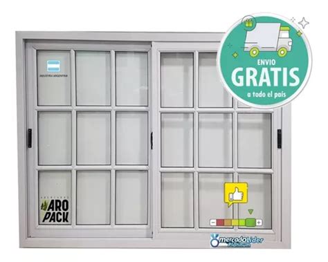 Ventanas De Aluminio 150x150 Vidrio Repartido Envio Gratis