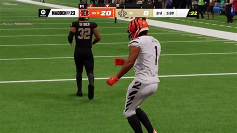 Bengals At Saints Week 6 Madden Simulation Youtube