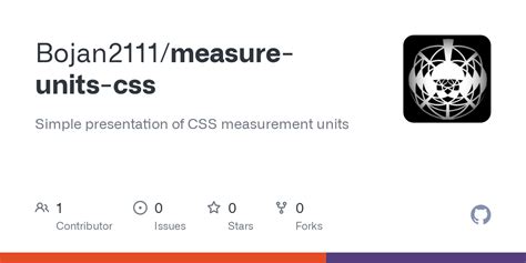 Github Bojan2111measure Units Css Simple Presentation Of Css