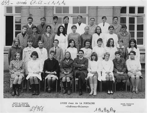 Photo De Classe 1ere A1 A2 A4 De 1968 Lycée Jean De La Fontaine