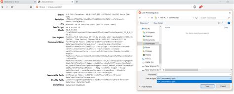 Pdfium Shows Brave Software Drive In Save As Pdf Modal · Issue 5450