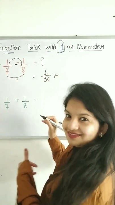 Fraction Trick Youtube Youtubeshorts Shorts Mathshorts Viral