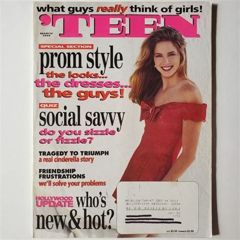 Vintage Teen Magazine March 1994 Get Some Depop Teen Magazine