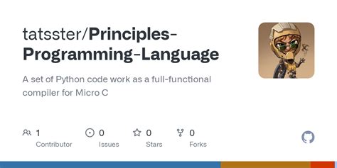 Github Tatsster Principles Programming Language A Set Of Python Code