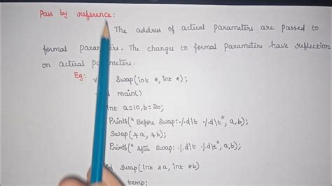 l 48 parameter passing in function call by value call by reference
